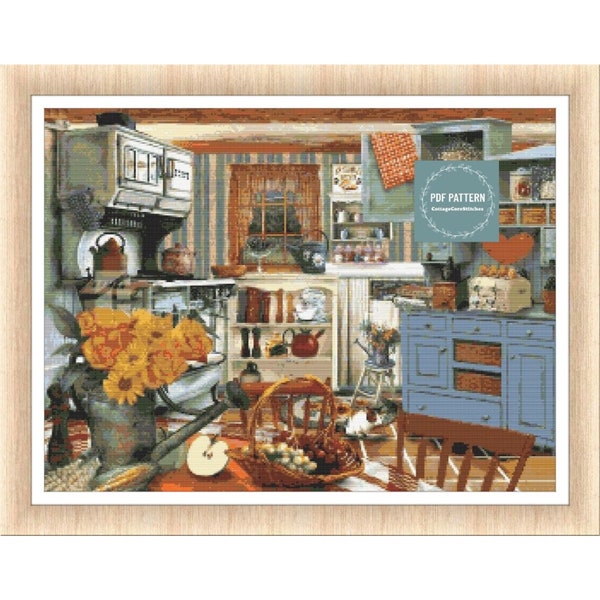 Kitchen Cross Stitch - Etsy