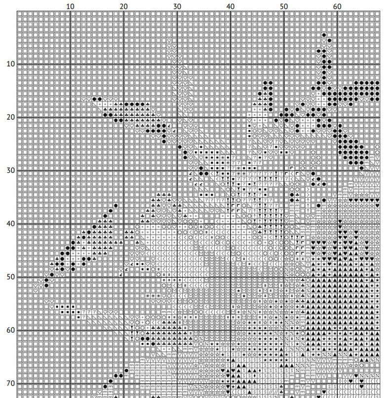 Cross Stitch Pattern Flowers, Instant Download PDF, Counted Cross ...