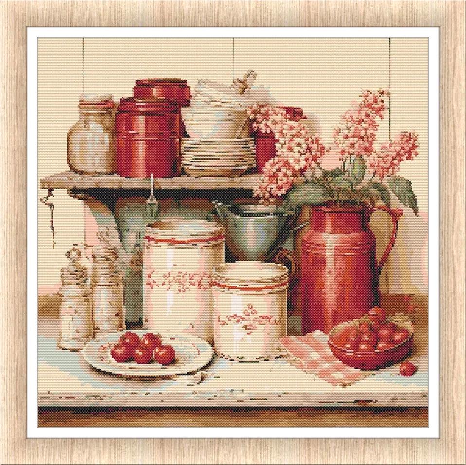 Cross Stitch Pattern BUNDLE Vintage Kitchen, Printable Pdf Pattern ...