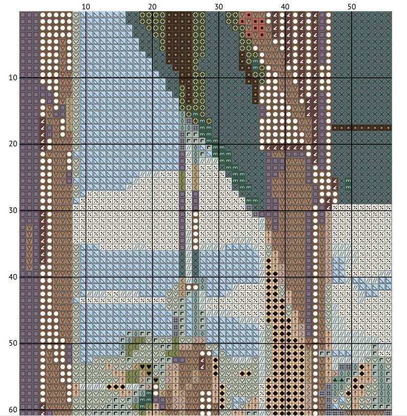 Summer Veranda Cross Stitch Pattern, Printable Pdf Pattern, Cross ...