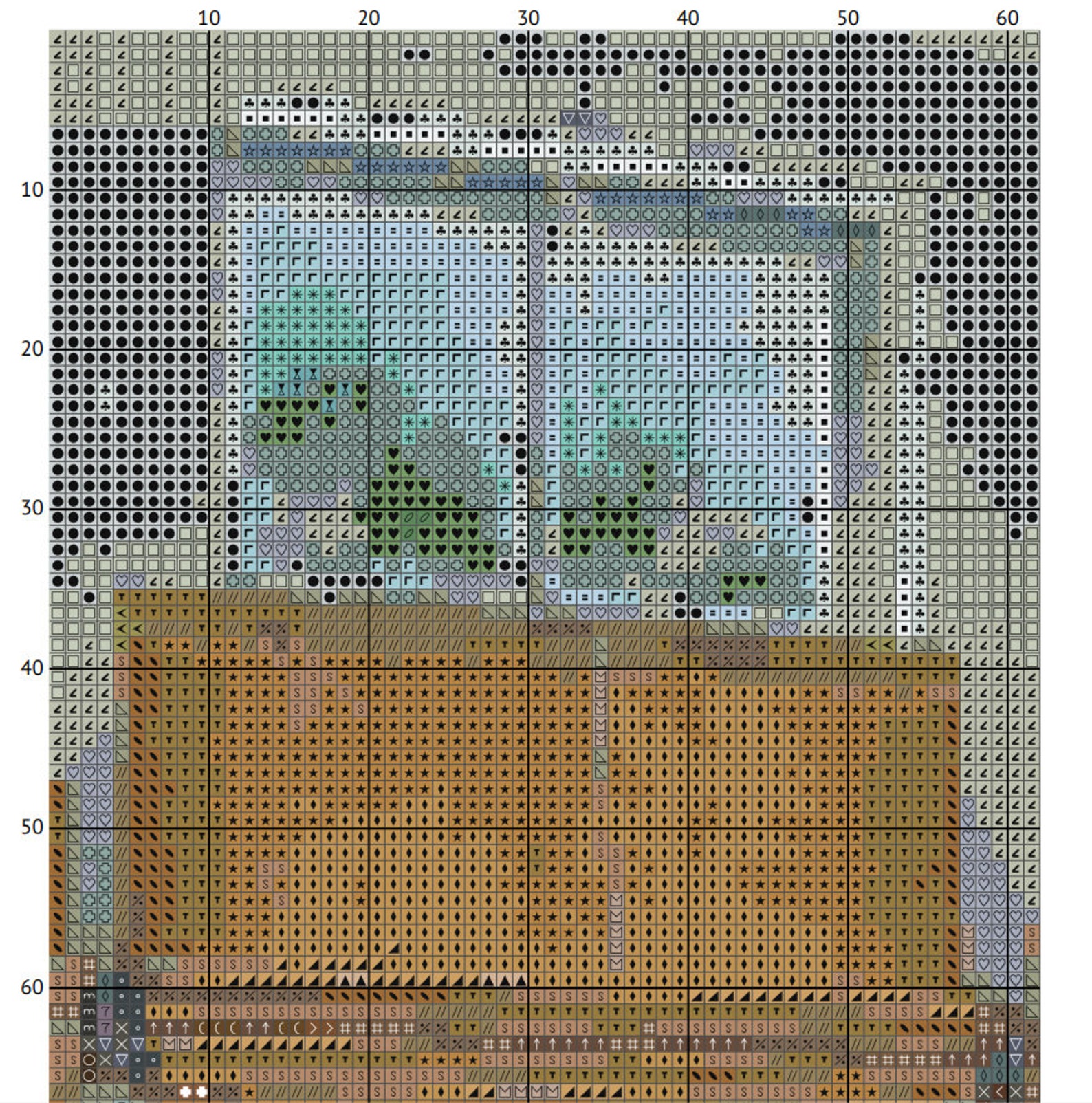 Time for Break at School Cross Stitch Pattern, Classroom Cross Stitch ...