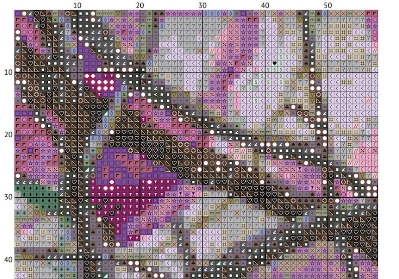 Magnolia Cross Stitch Pattern Pdf, Printable Pdf Pattern, Cross Stitch ...