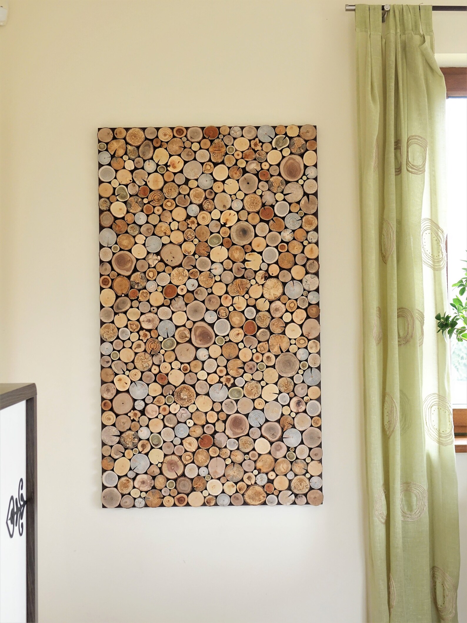 USA & CANADA ONLY Tree Rounds Wall Panel Reclaimed Wood Wall | Etsy