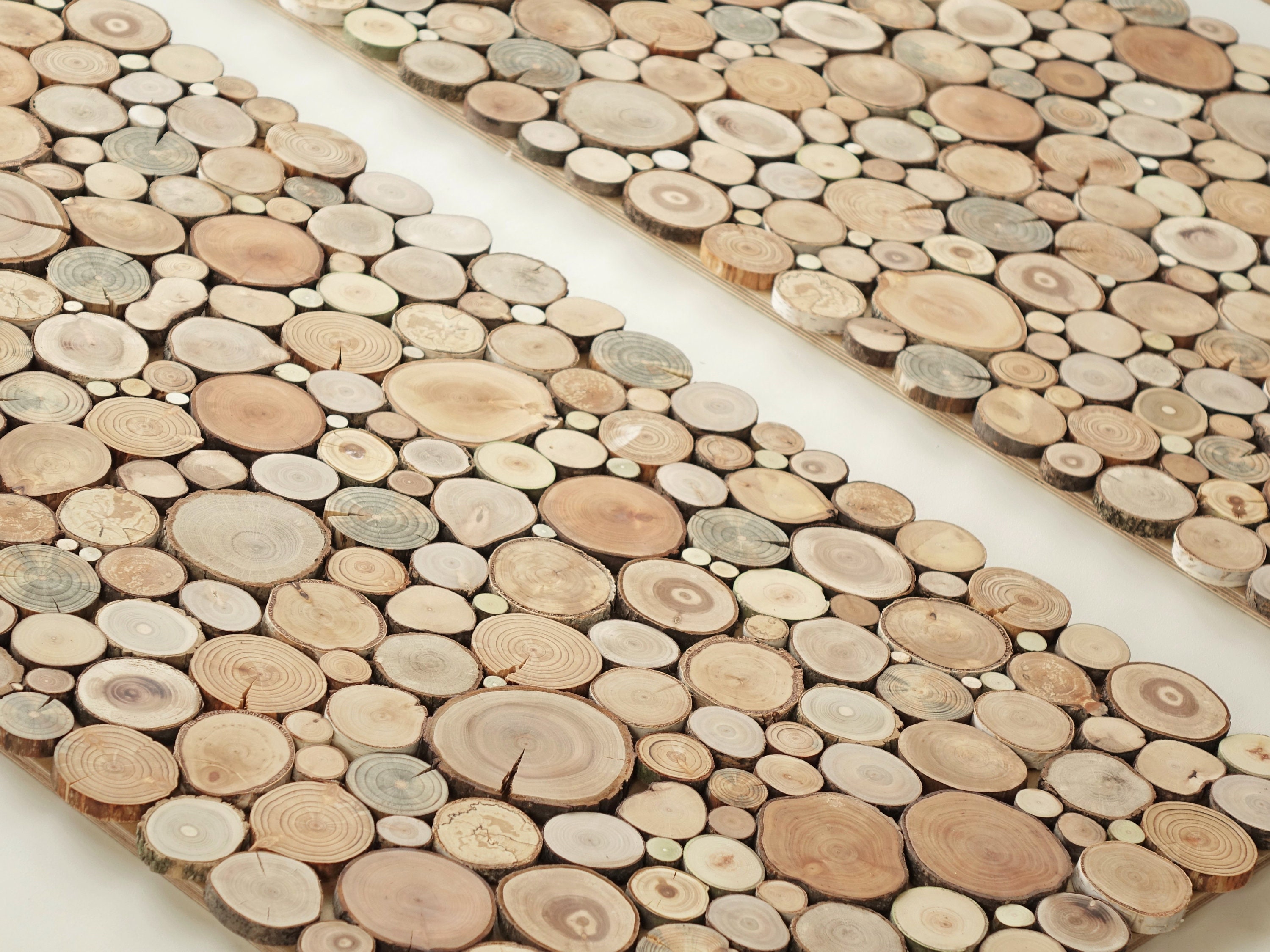 Wood Wall Art Set of 2 Wood Wall Hanging Tree Rounds Wall - Etsy