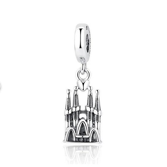 Barcelona La Sagrada Familia Dangle Charm Silver 925 Charm for Bracelet Fit for Pandora Bracelet Etsy UK