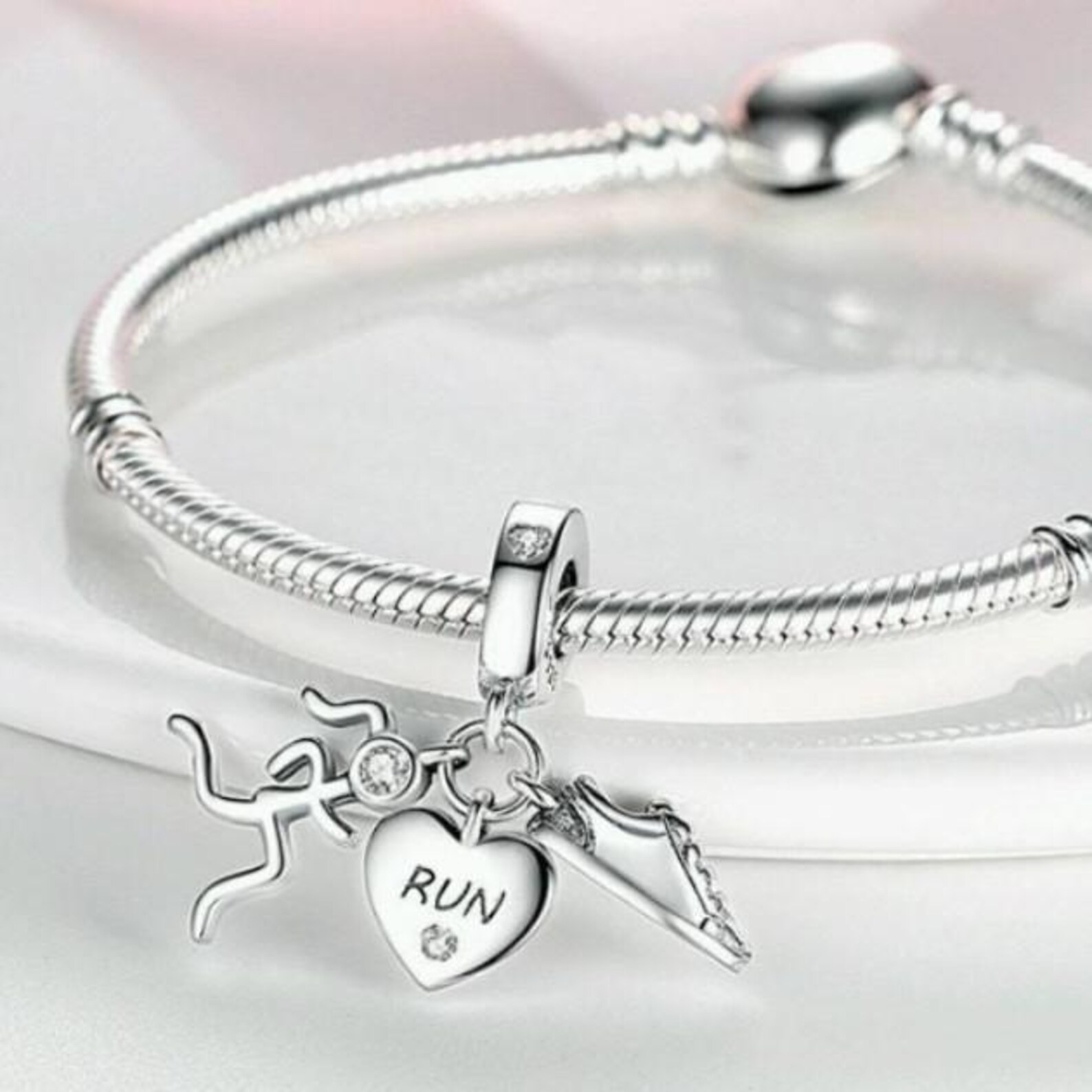 I Love Running Charm , Silver 925 Charm for Bracelet, Fit for Pandora ...
