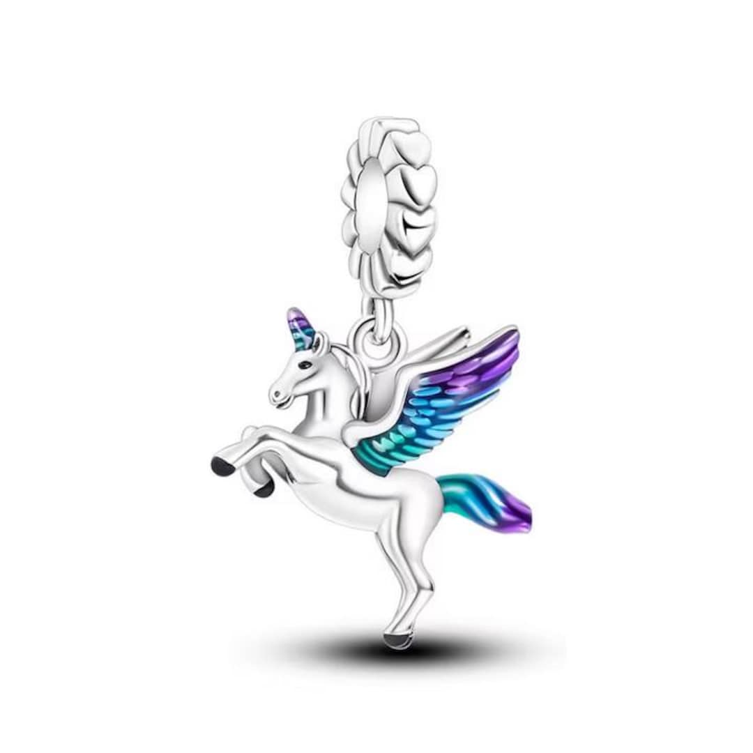 Unicorn Charm , Silver 925 Charm for Bracelet, Fit for Pandora Bracelet ...