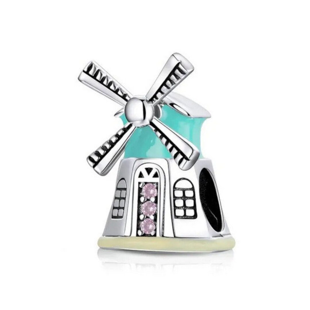 Windmill Charm , Silver 925 Charm for Bracelet, Fit for Pandora ...