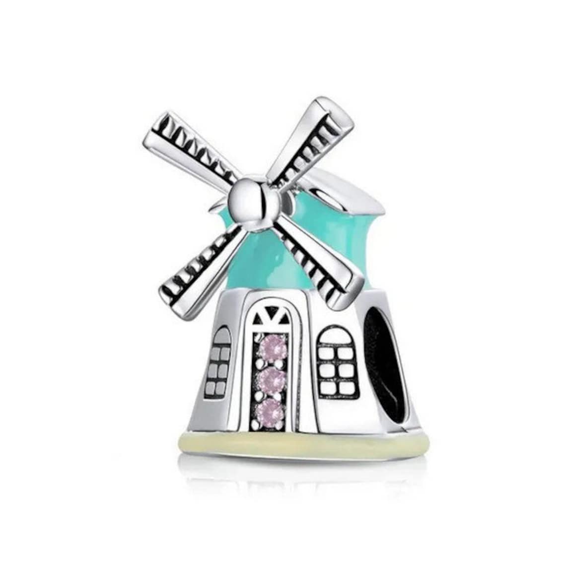 Windmill Charm , Silver 925 Charm for Bracelet, Fit for Pandora ...