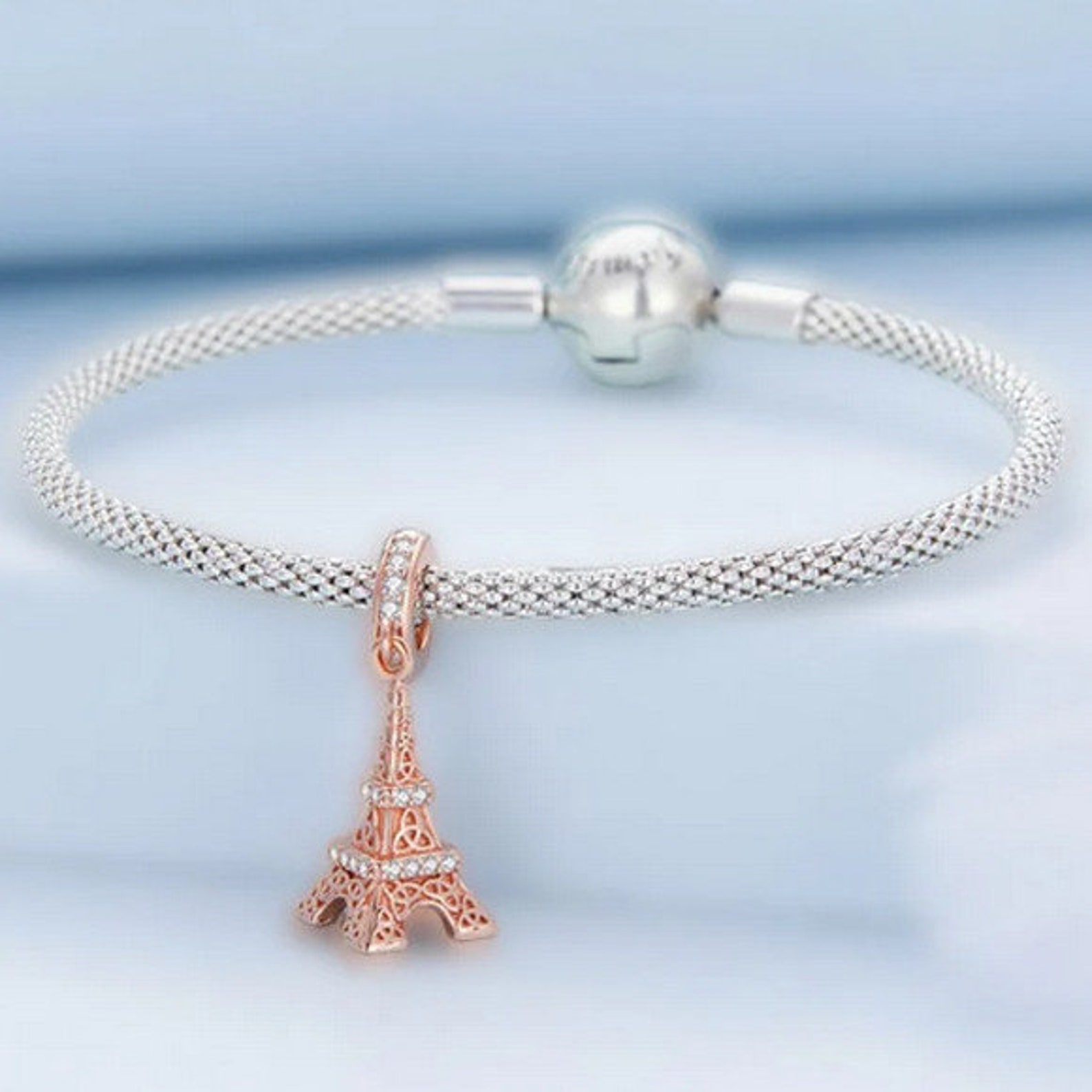 Eiffel Tower Charm , Silver 925 Charm for Bracelet, Fit for Pandora ...