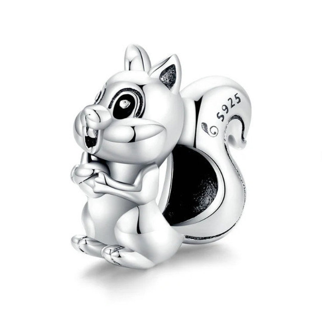 Cute Squirrel Charm, Silver 925 Charm for Bracelet, Fit for Pandora ...