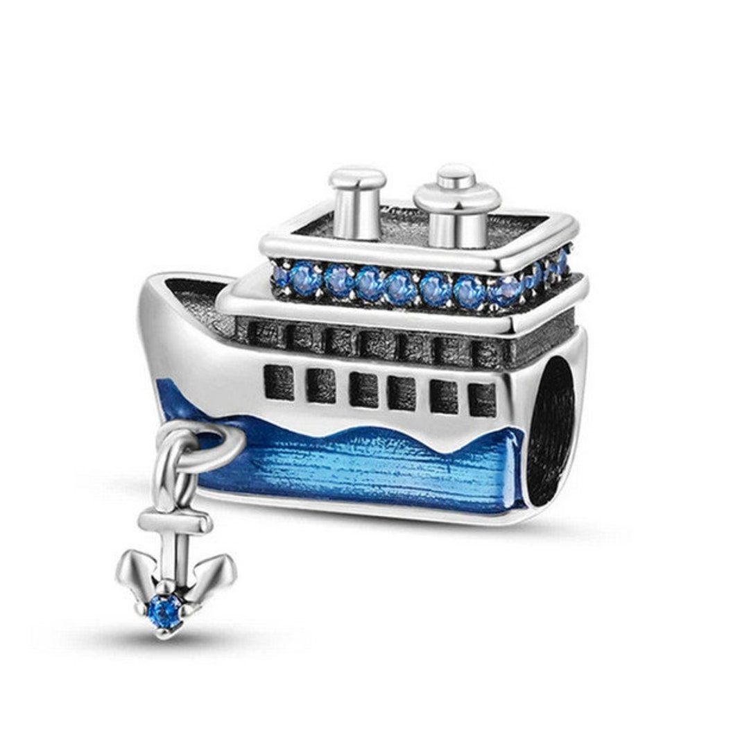 Cruise Ship Charm , Silver 925 Charm for Bracelet, Fit for Pandora ...