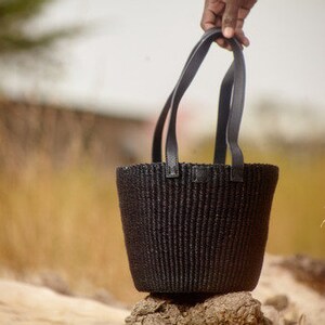 Black Raffia Bag, Purse, Handbag - Etsy