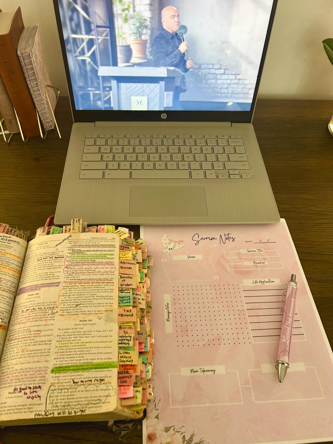 Sermon Notes Printable, Colorful Sermon Notes Template, Bible ...