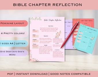 Bible Chapter Study, Digital Bible Study, Bible Template, Bible Summary ...