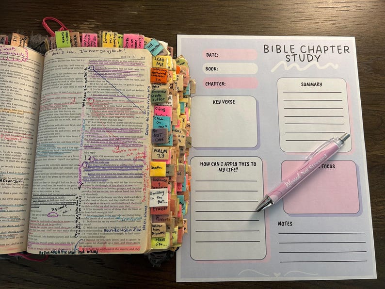 Bible Chapter Study, Digital Bible Study, Bible Template, Bible Summary ...