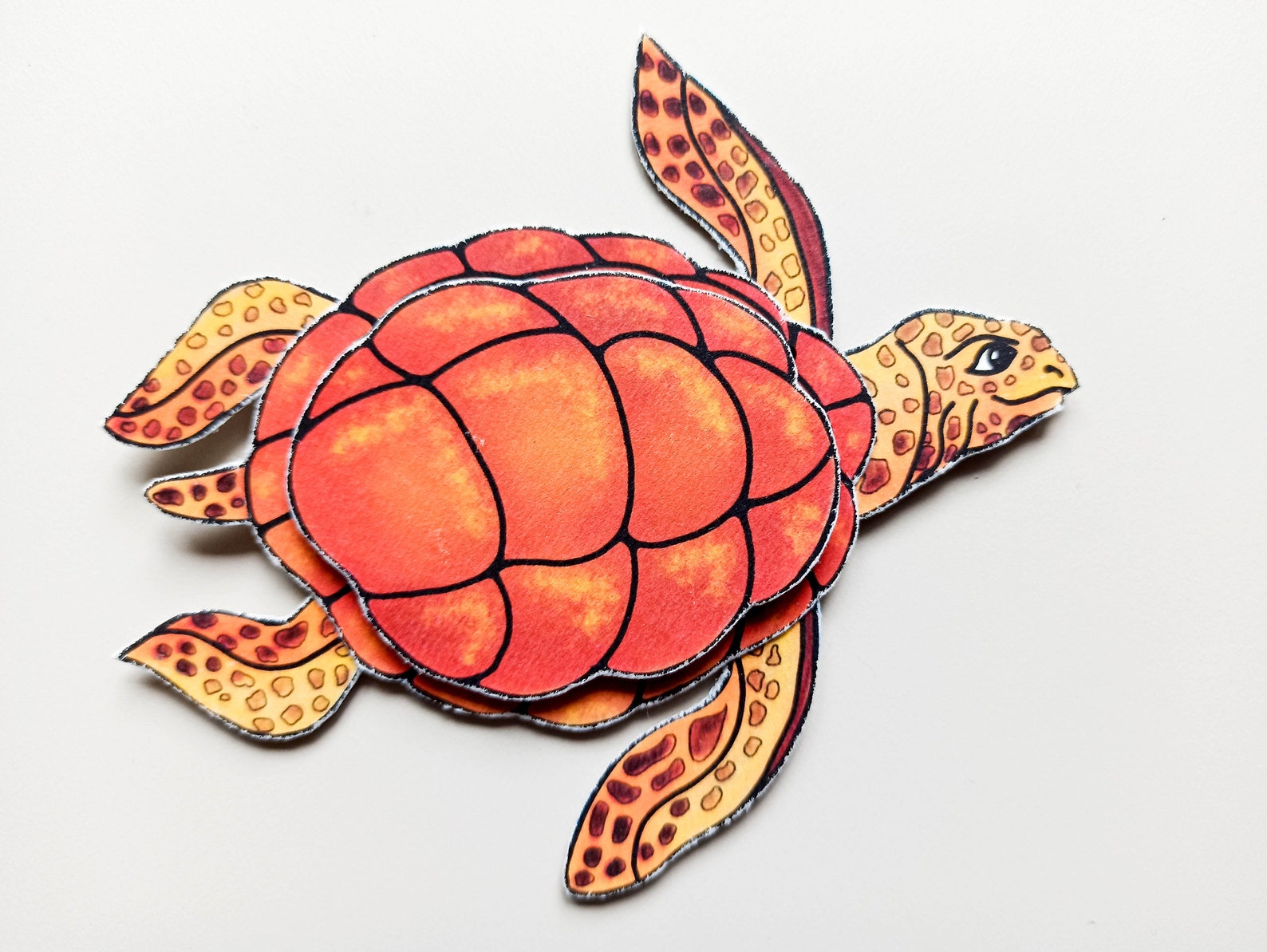 Articulated Doll Sea Turtle Digital Paper Dolls Sea Turtle - Etsy