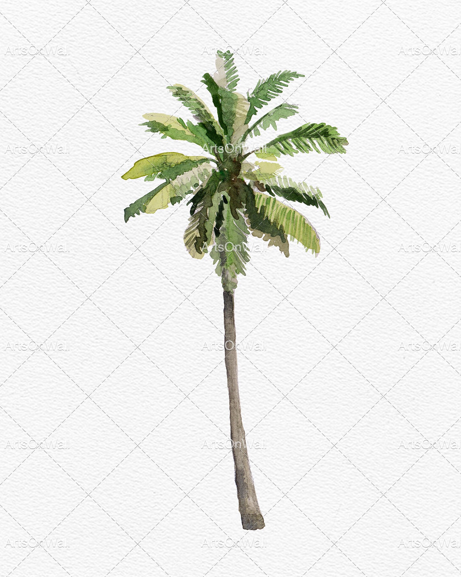 Palm Trees Clipart Hand painted Watercolor Transparent | Etsy