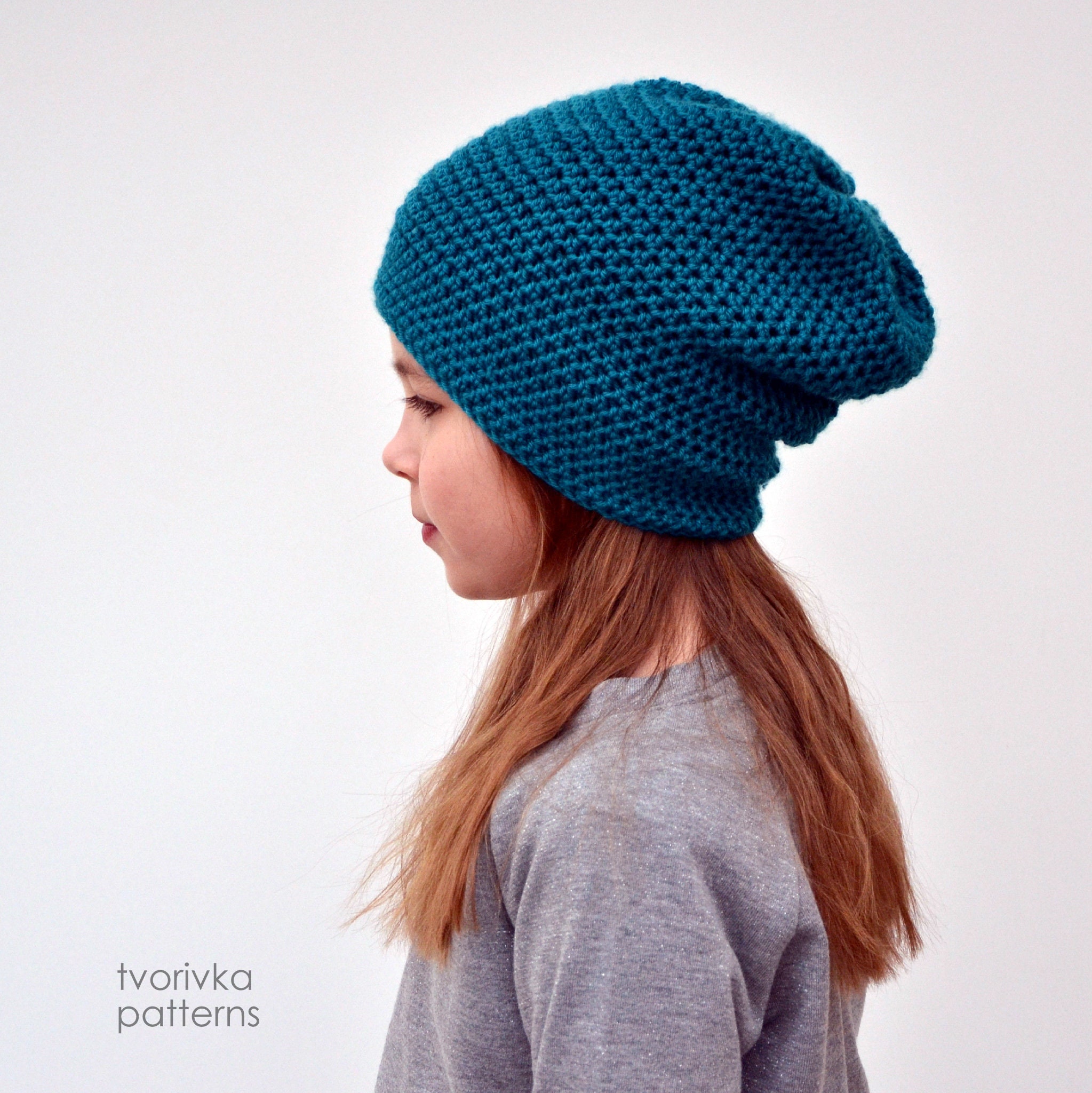 Crochet Basic Slouchy Hat Pattern - Etsy