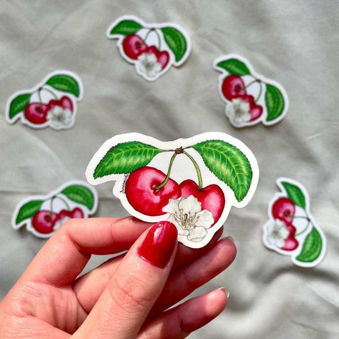 Sticker Cerise vinyle de qualité supérieure - Etsy 日本
