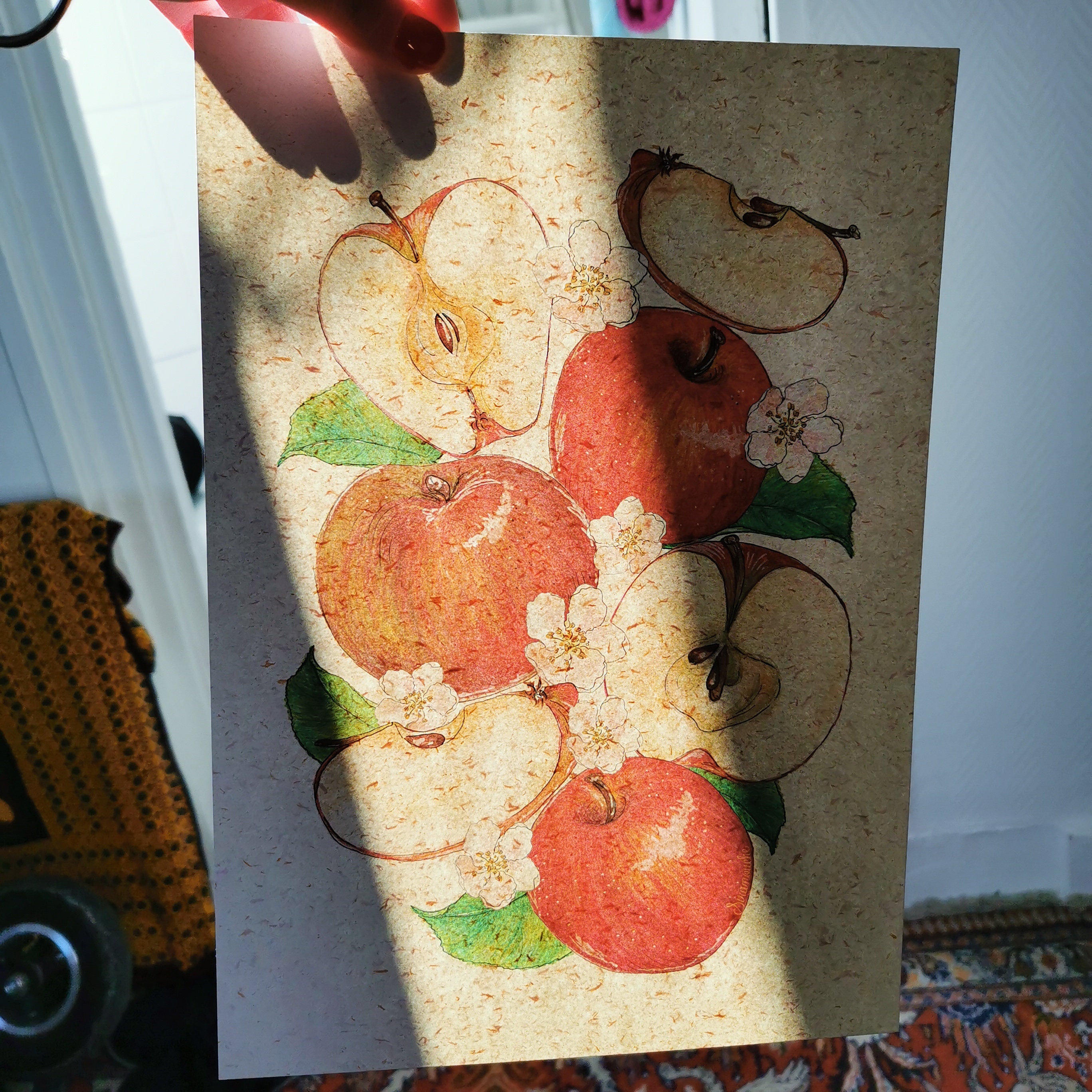 Print A4 Apples Aesthetic Print Illustration Apple Apple | Etsy