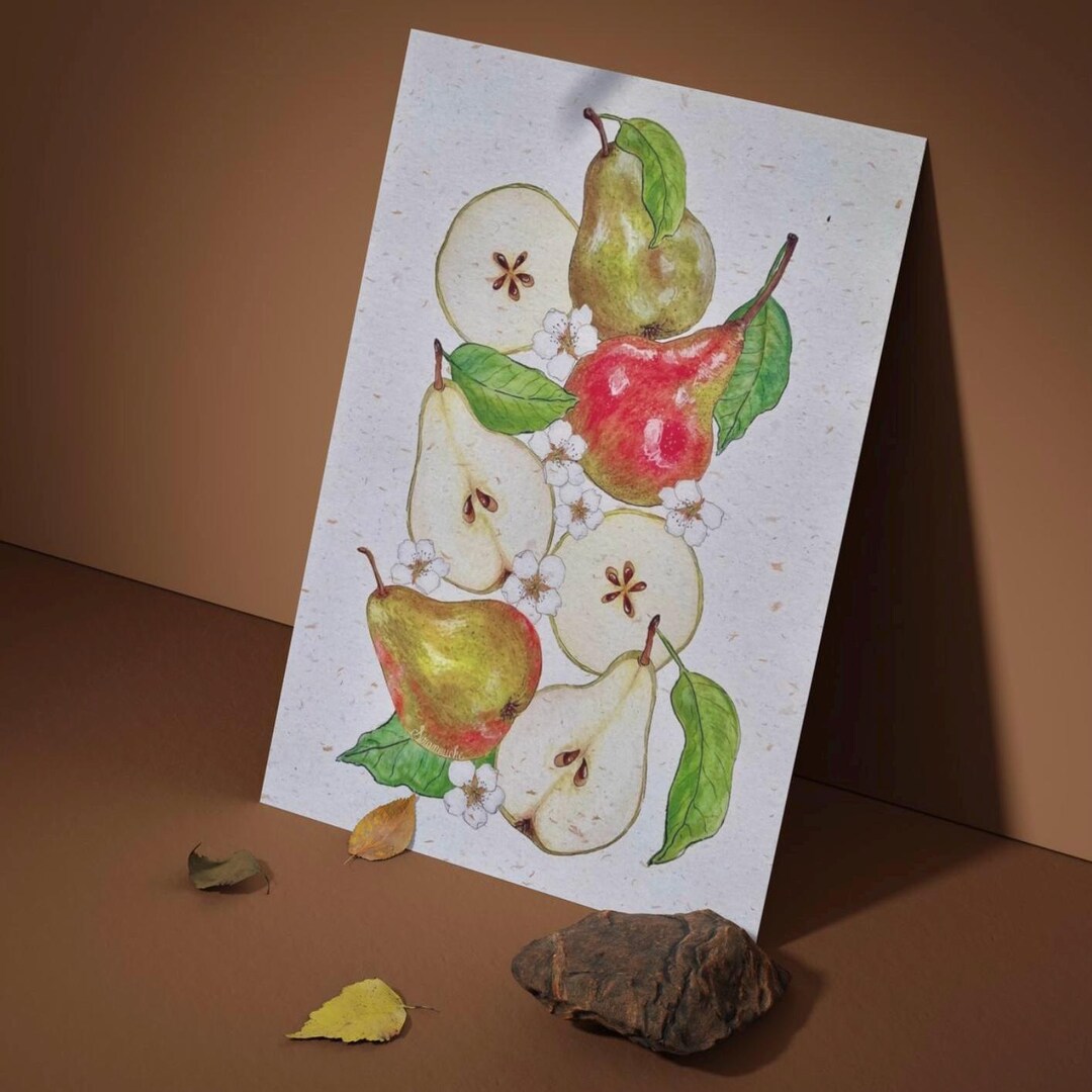 Print A4 Pear – Aesthetic Print - Etsy