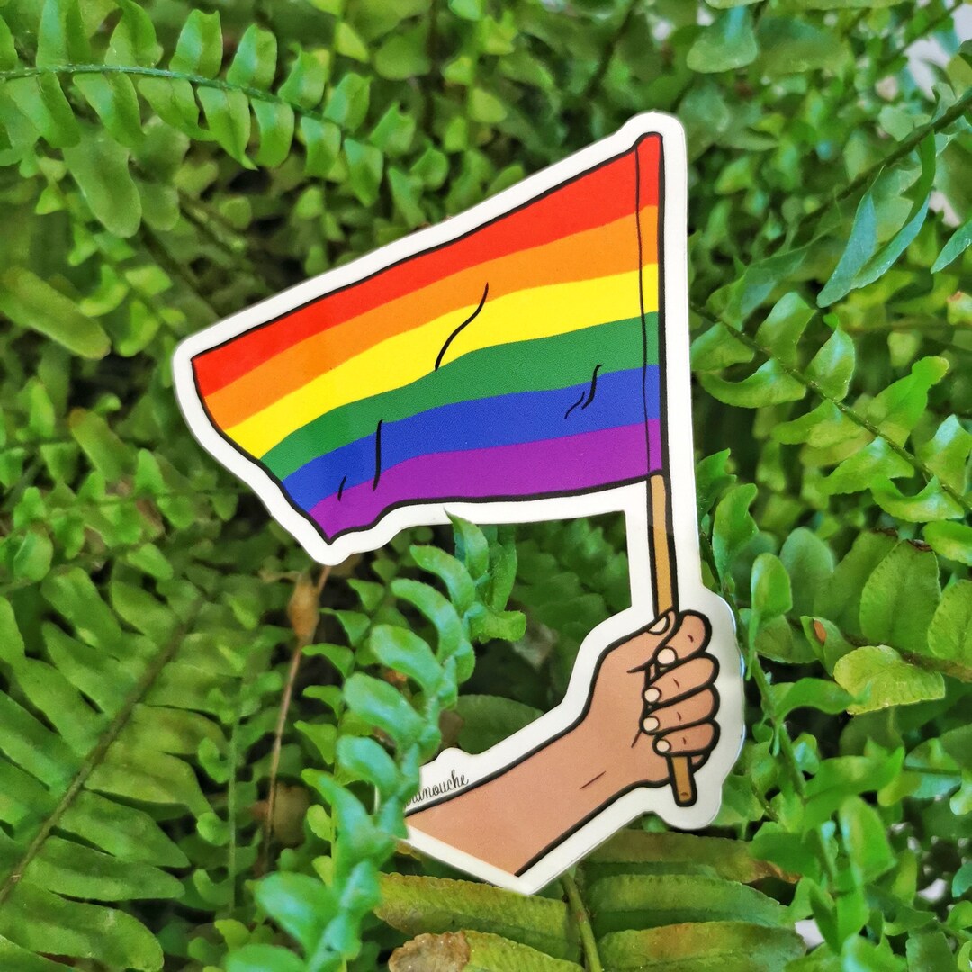 Premium Quality LGBTQ Flag Sticker Water Bottle Computer Bullet Journal ...