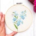 Forget Me Not Embroidery Pattern, Wildflower Hand Embroidery Pattern ...