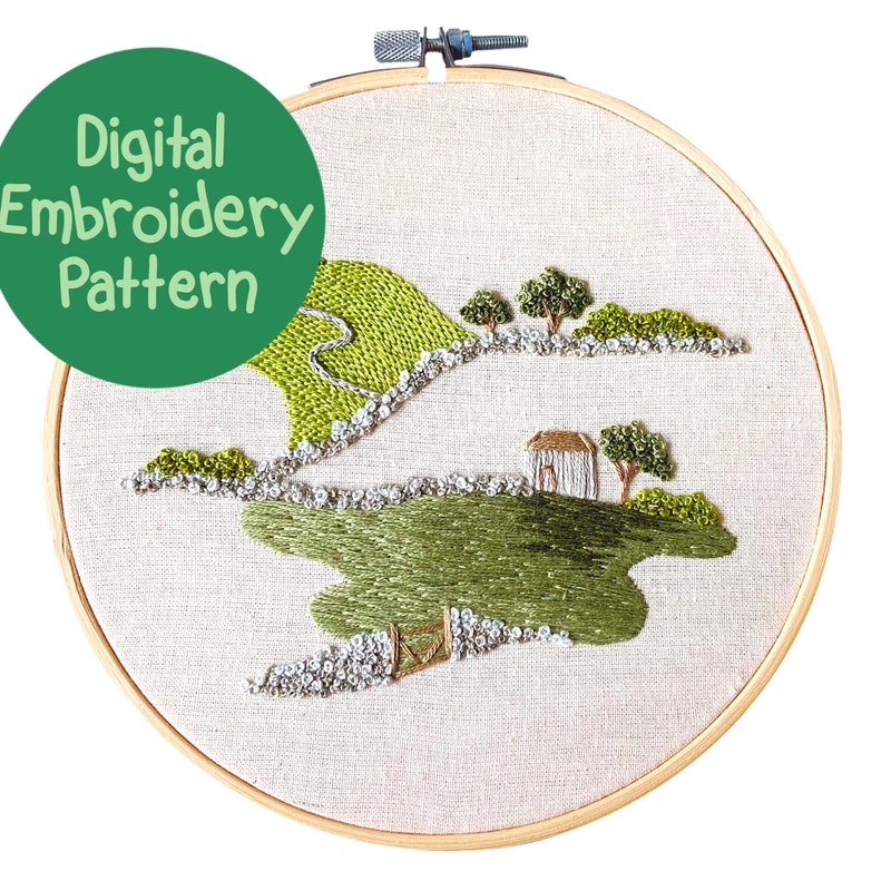 Embroidery Landscape - Etsy