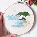 Coast Landscape Embroidery Pattern, Coastal Scene Hand Embroidery ...
