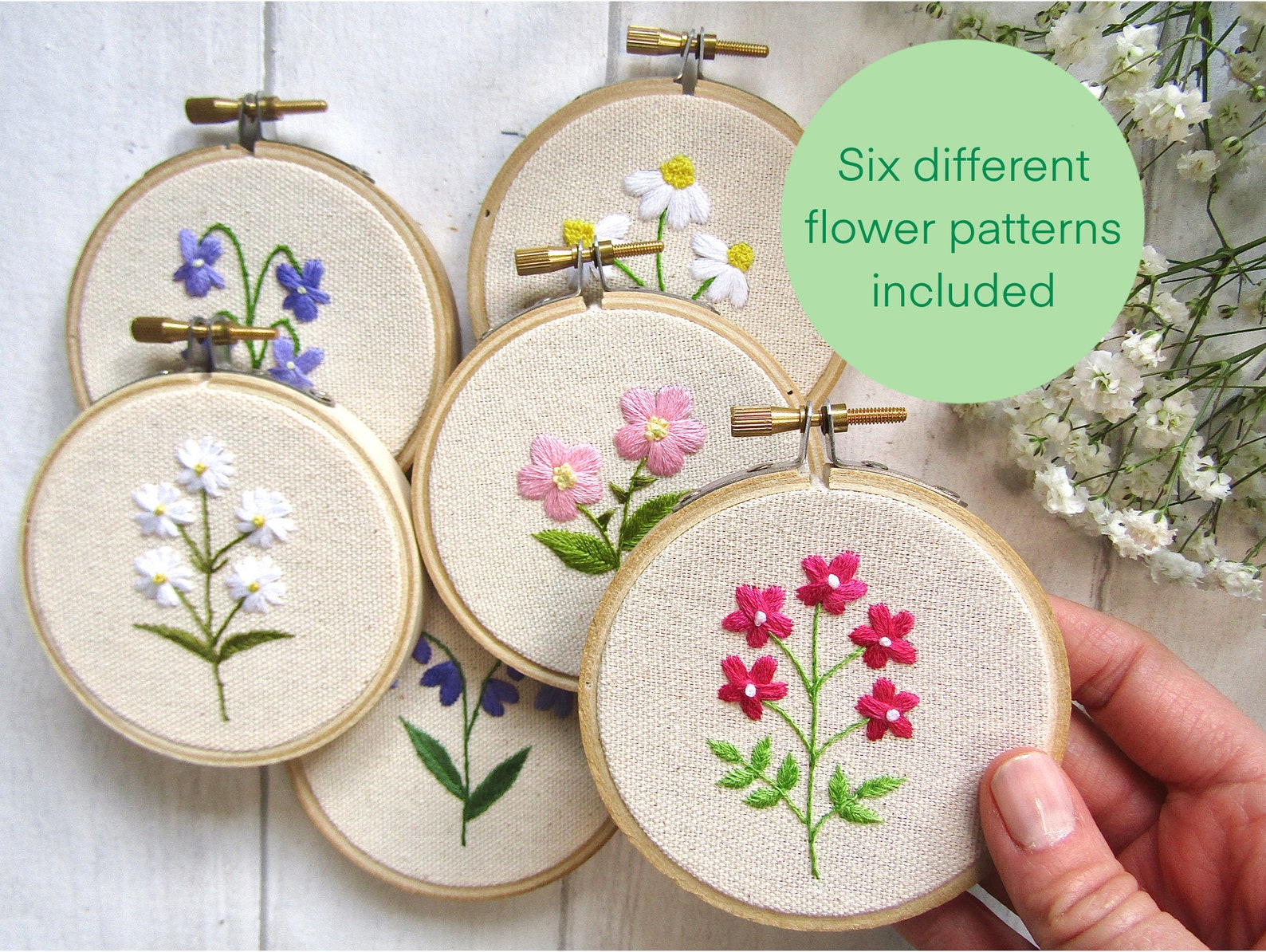 Flower Embroidery Pattern Wildflower Embroidery Pattern - Etsy