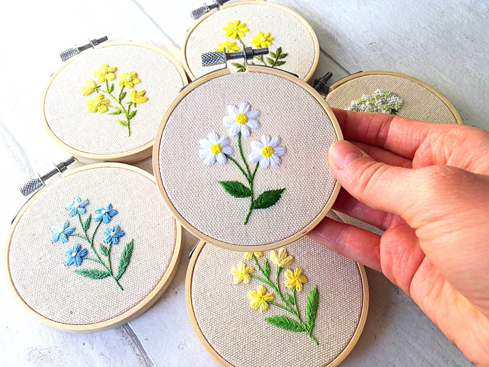 Wildflower Embroidery Pattern Flower Embroidery Hand Pattern - Etsy