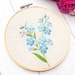 Forget Me Not Embroidery Pattern, Wildflower Hand Embroidery Pattern ...