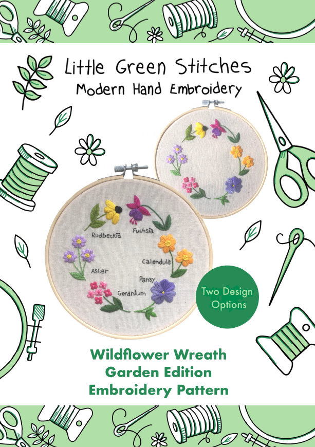 Flower Hand Embroidery Pattern Floral Embroidery Design - Etsy