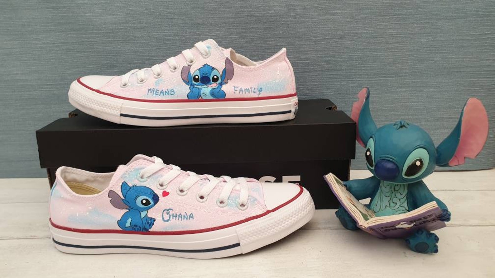Custom Hand Painted Shoes Disney Stitch Character Art Graphic - Etsy