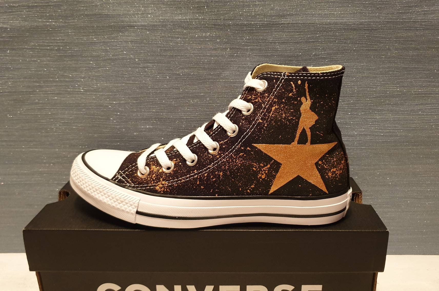 Converse Branded Custom Hand Painted Shoes Hamilton Design - Etsy