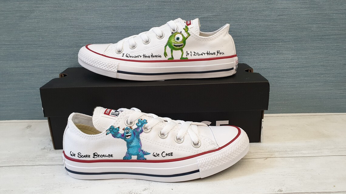 Custom Hand Painted Shoes Disney's Monsters Inc Art - Etsy
