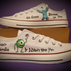 Custom Hand Painted Shoes Disney's Monsters Inc Art | Etsy