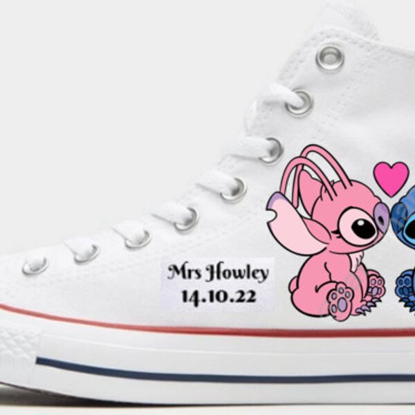 Lilo Stitch Converse - Etsy UK