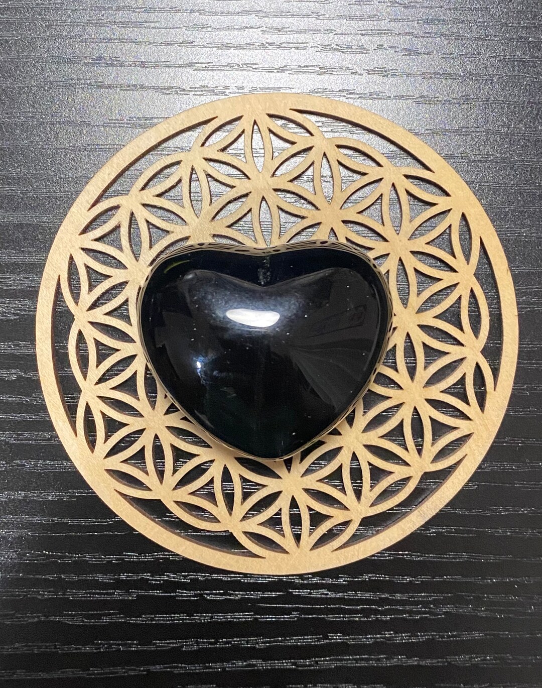 Black Obsidian Heart. Hand Cut & Polished. Aprx. 45mm X 40mm X 25mm ...