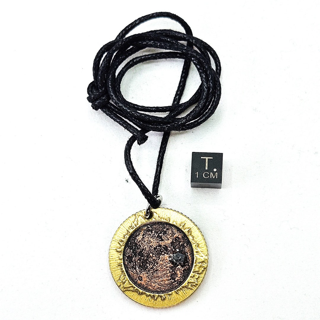 Total Solar Eclipse Bi-metal Coin Medallion/pendant With Genuine Lunar ...