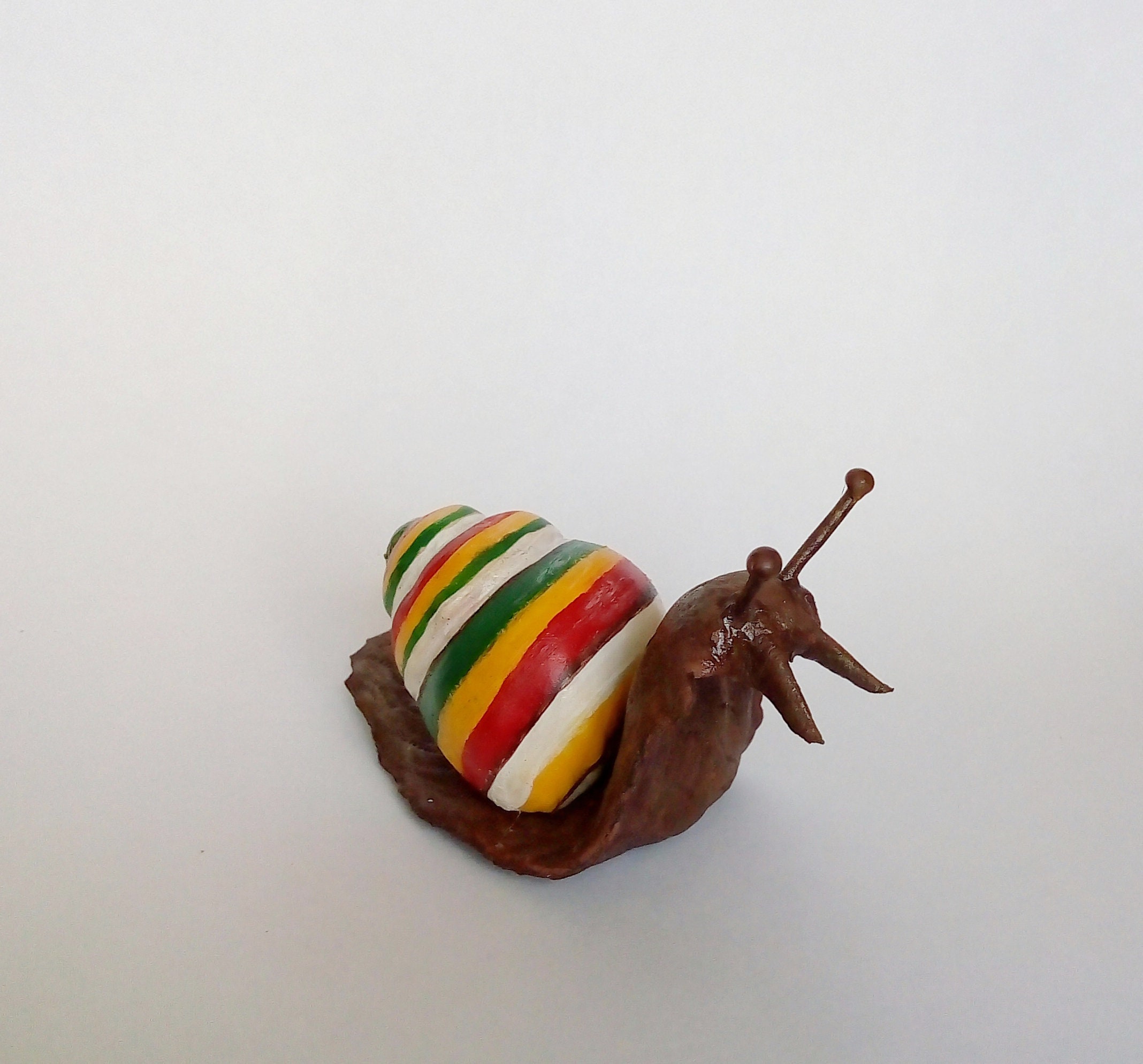 Fake rainbow snail figure/ Snail decor/ Snail lover gift | Etsy