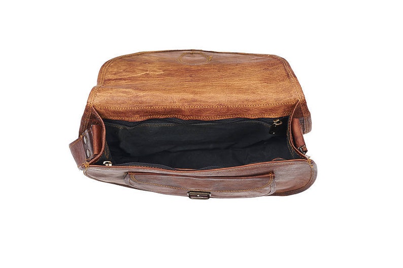 Vintage Leather Saddle Bag With Personalisation - Etsy