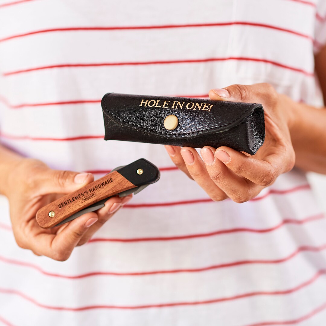 Personalised Golf Tool and Leather Holder - Perfect Gift for Golf Lover ...