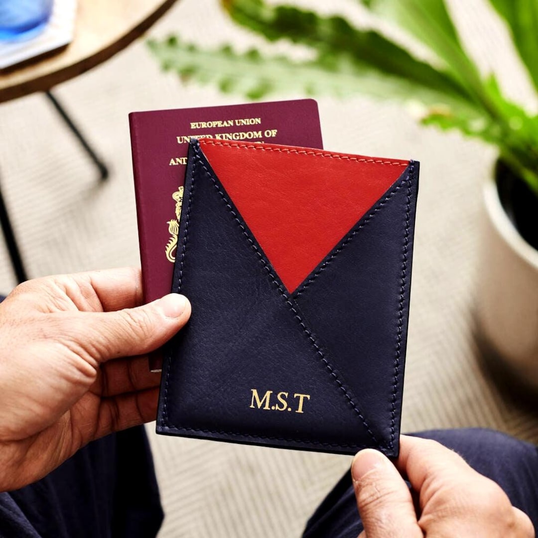 Envelope Luxury Leather Passport Cover With Personalisation - Perfect ...