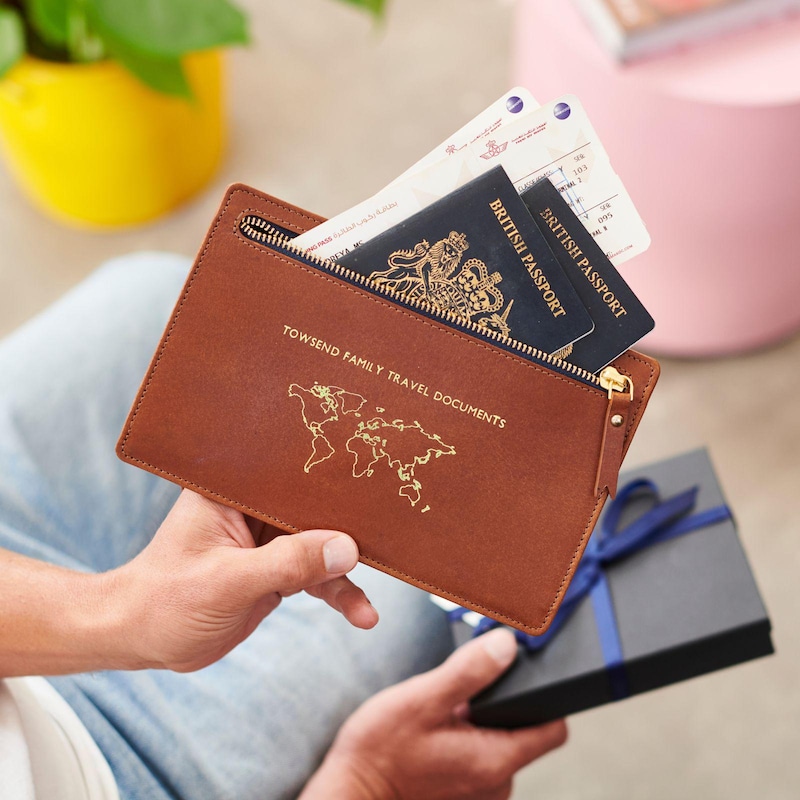 Cow Hide Travel Wallet - Etsy UK