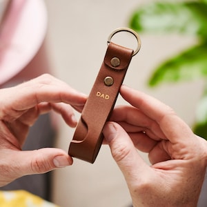 Personalised Leather Phone Stand Key Ring - the Perfect Christmas Gift ...