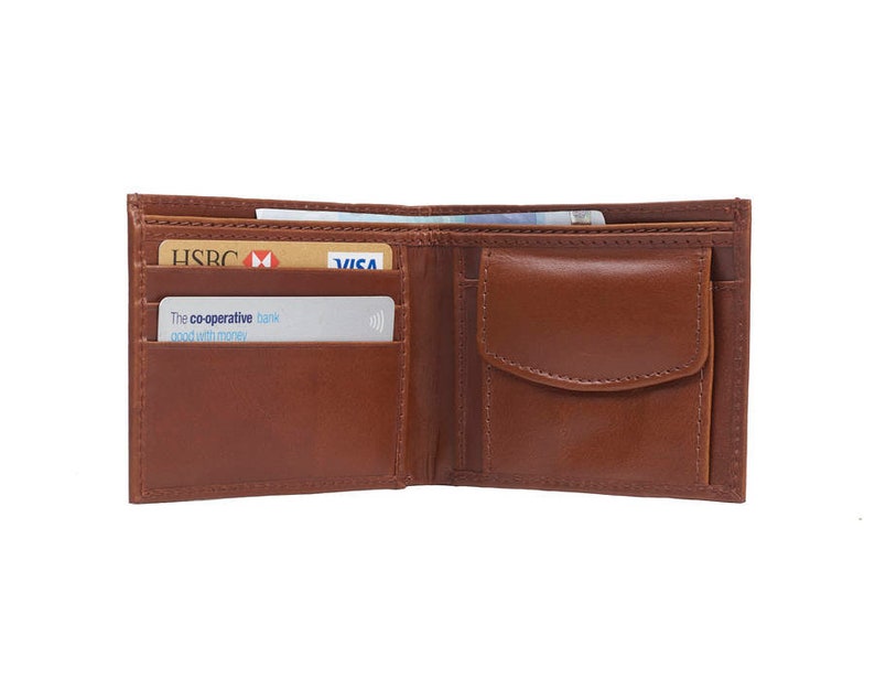 Personalised Leather Wallet With Coin Section - A Wonderful Christmas ...