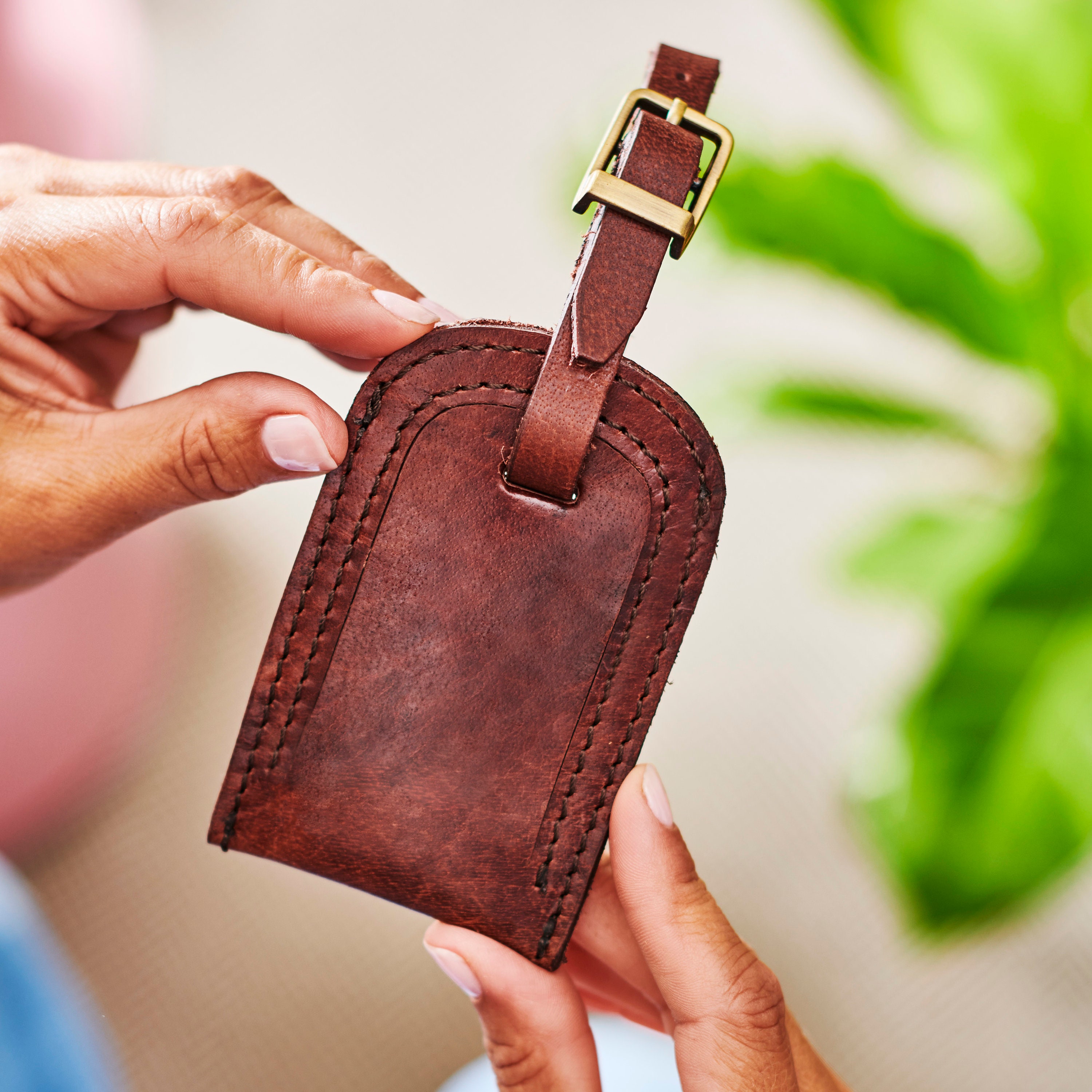 Handmade Personalised Leather Luggage Tag With Engraved Box, Perfect ...