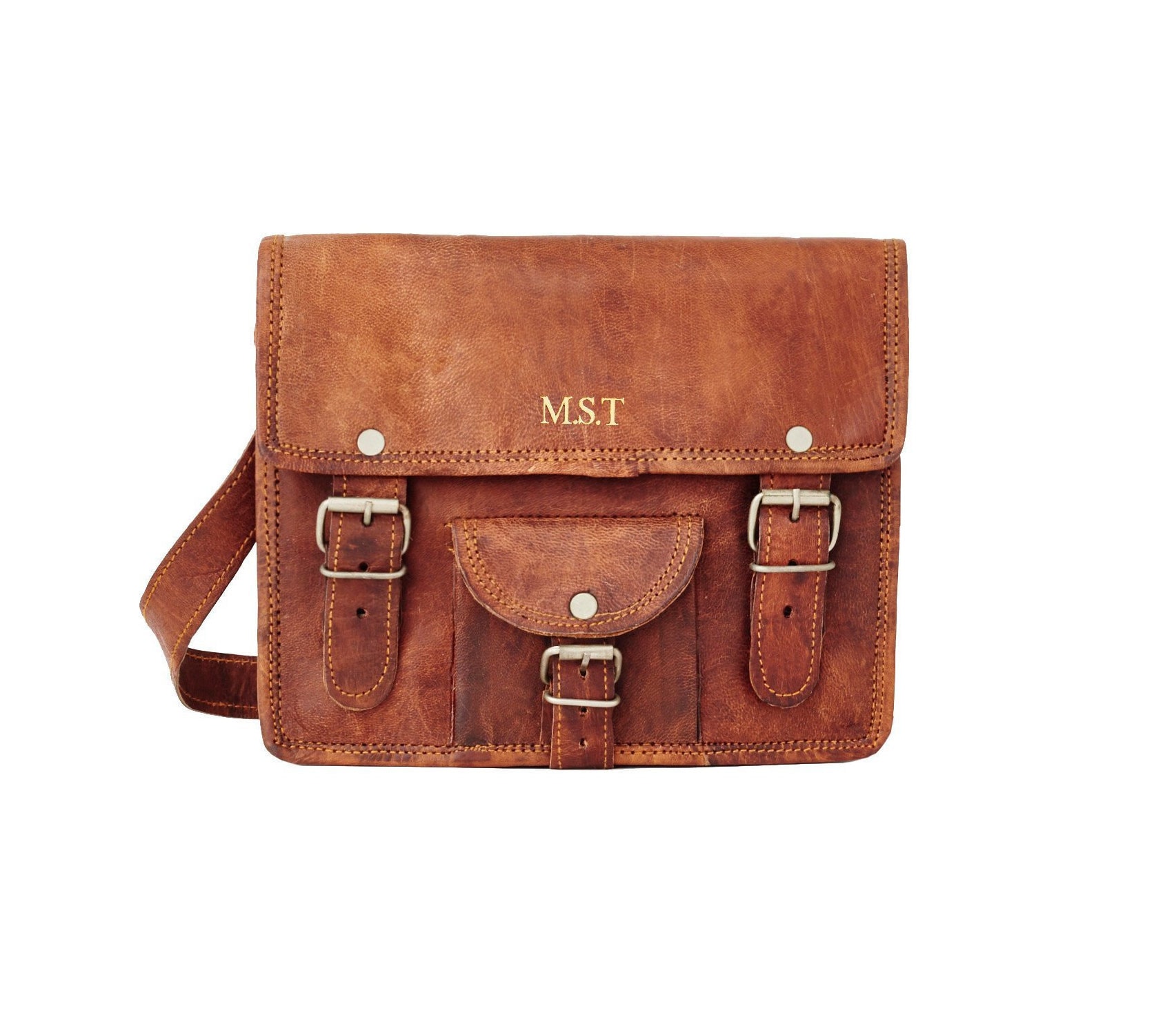 Personalised Womens Leather Satchel - Ultimate Gift for Mum, Teen ...